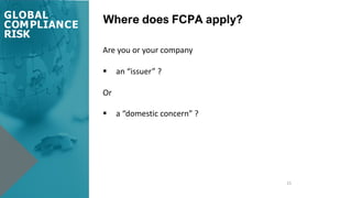 FCPA basics | PPT