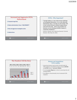Fcpa Ma Slides Presentation Final V3 | PDF | Mergers and Acquisitions ...