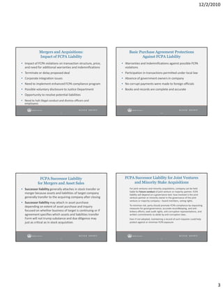 Fcpa Ma Slides Presentation Final V3 | PDF