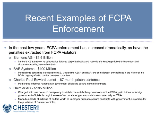 Creating an FCPA Program | PPT