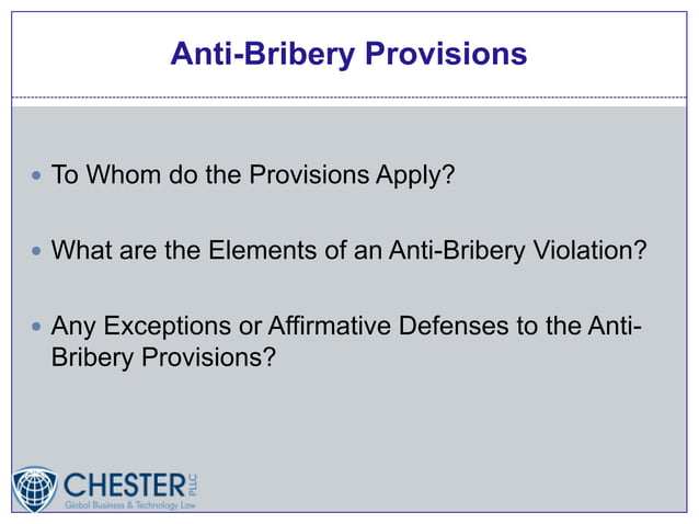 Creating an FCPA Program | PPT