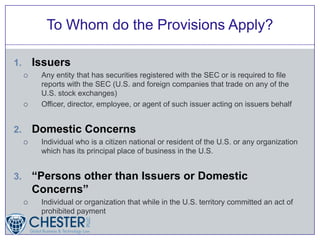 Creating an FCPA Program | PPTX