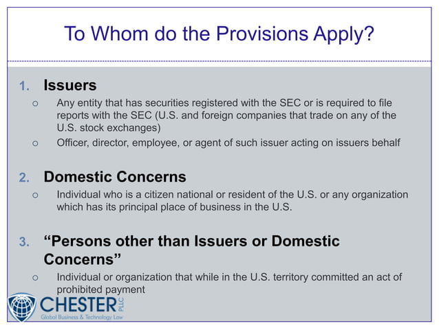 Creating an FCPA Program | PPT