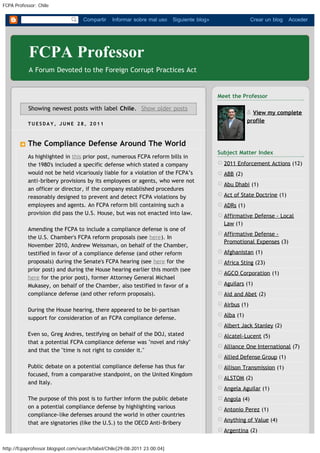 FCPA professor -chile | PDF