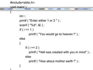 Fcp chapter 2 upto_if_else (2) | PPT | Programming Languages | Computing