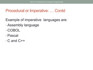 Programming Language | PPT