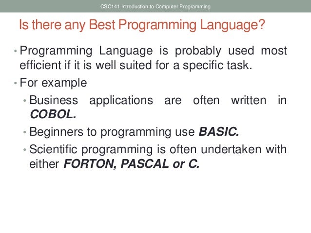 Programming Language