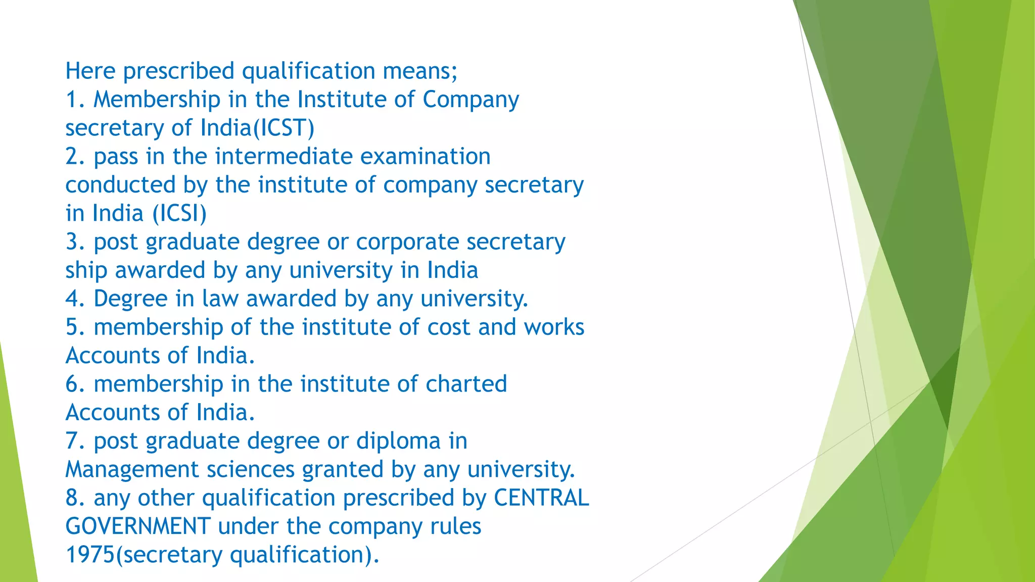 Duties of company secretary | PPTX