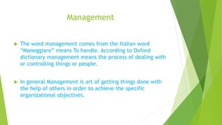 Management as science , art and profession and levels of Management | PPTX