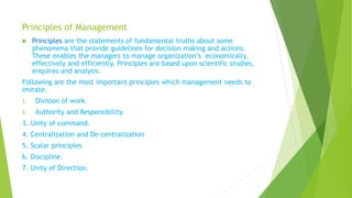 Management as science , art and profession and levels of Management | PPTX