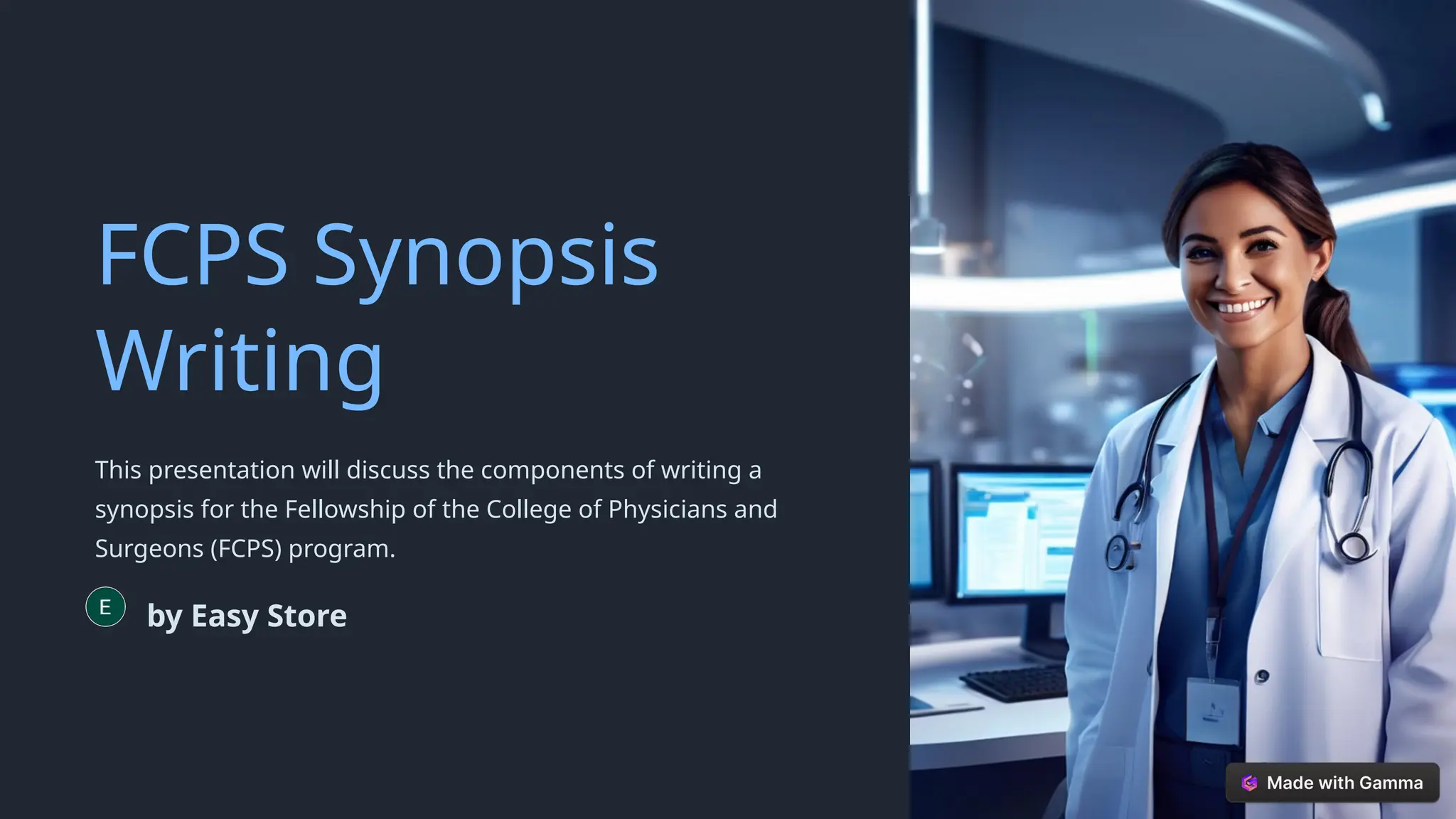 FCPS - Synopsis Writing - Key Strategies | PPTX