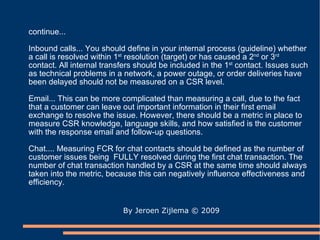 First Contact Resolution | PPT