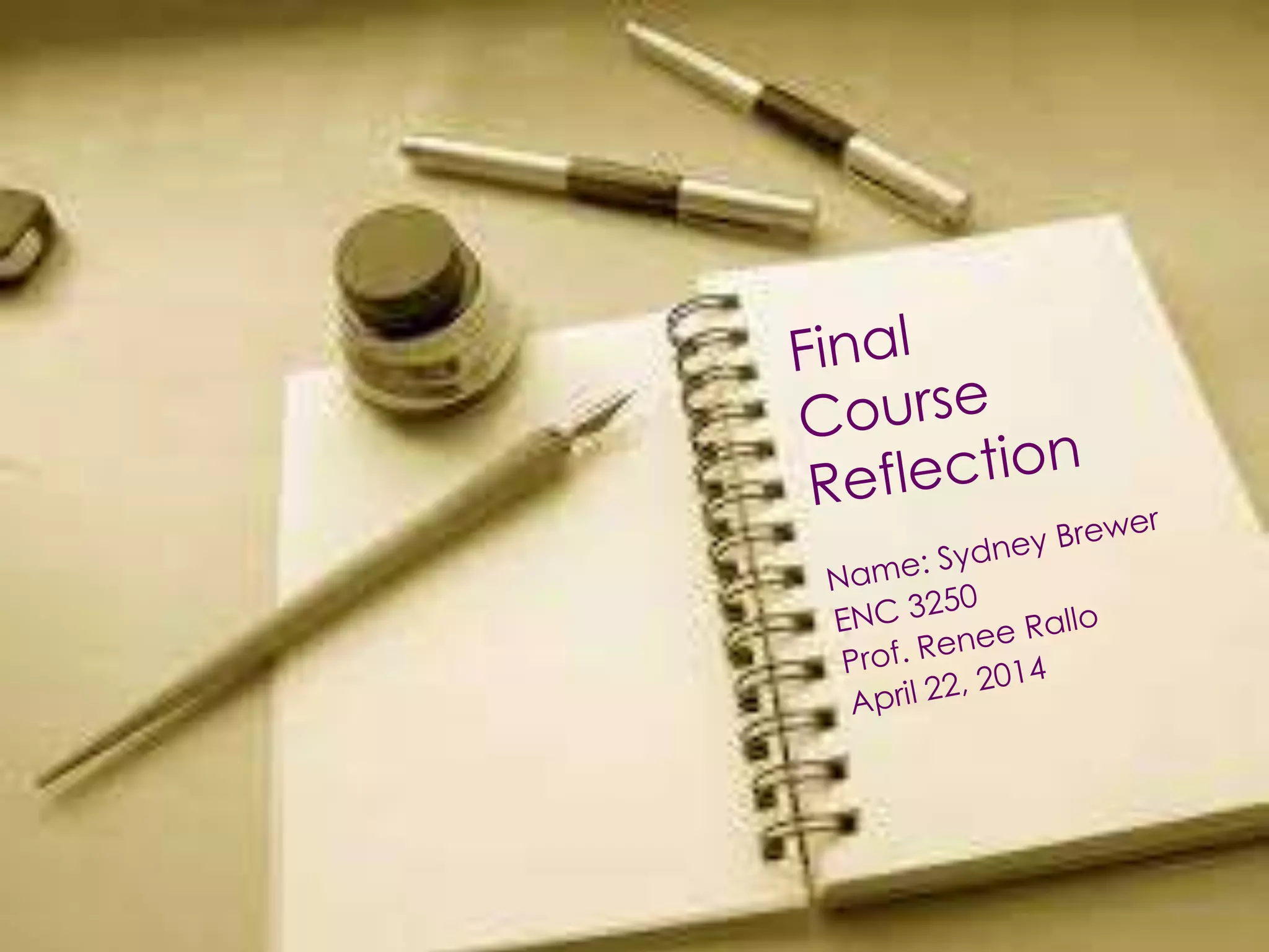 Final Reflection | PPT