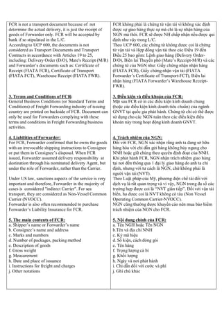 FCR-the use of FCR in intl trade (eng-vnm) danny diep to (fs) | PDF