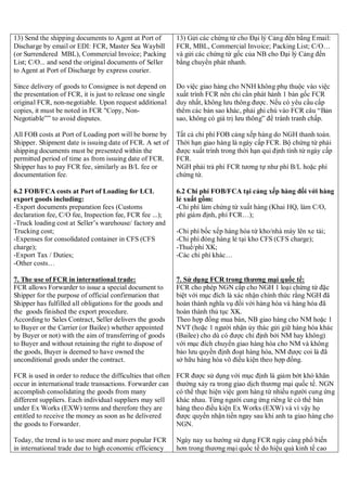FCR-the use of FCR in intl trade (eng-vnm) danny diep to (fs) | PDF