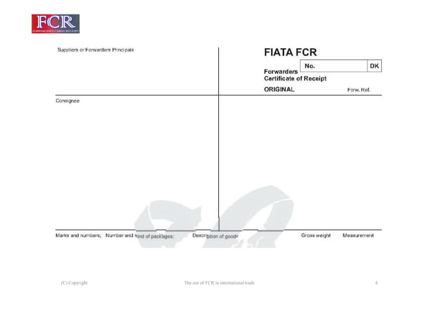 FCR-The use of FCR in Intl Trade (ENG) danny diep to | PDF