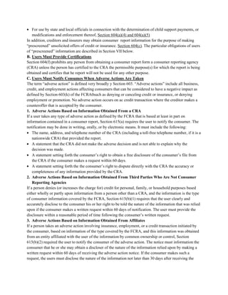 FCRA Duties Secure | PDF