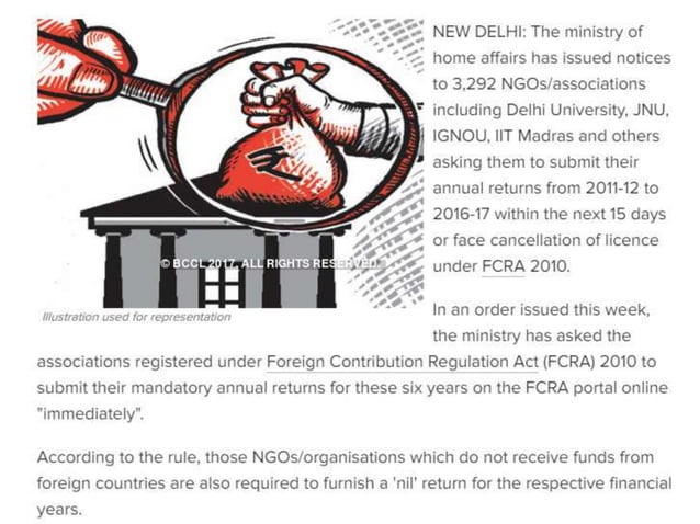 FCRA (Foreign Contribution (Regulation) Act ) 2010 | PPTX