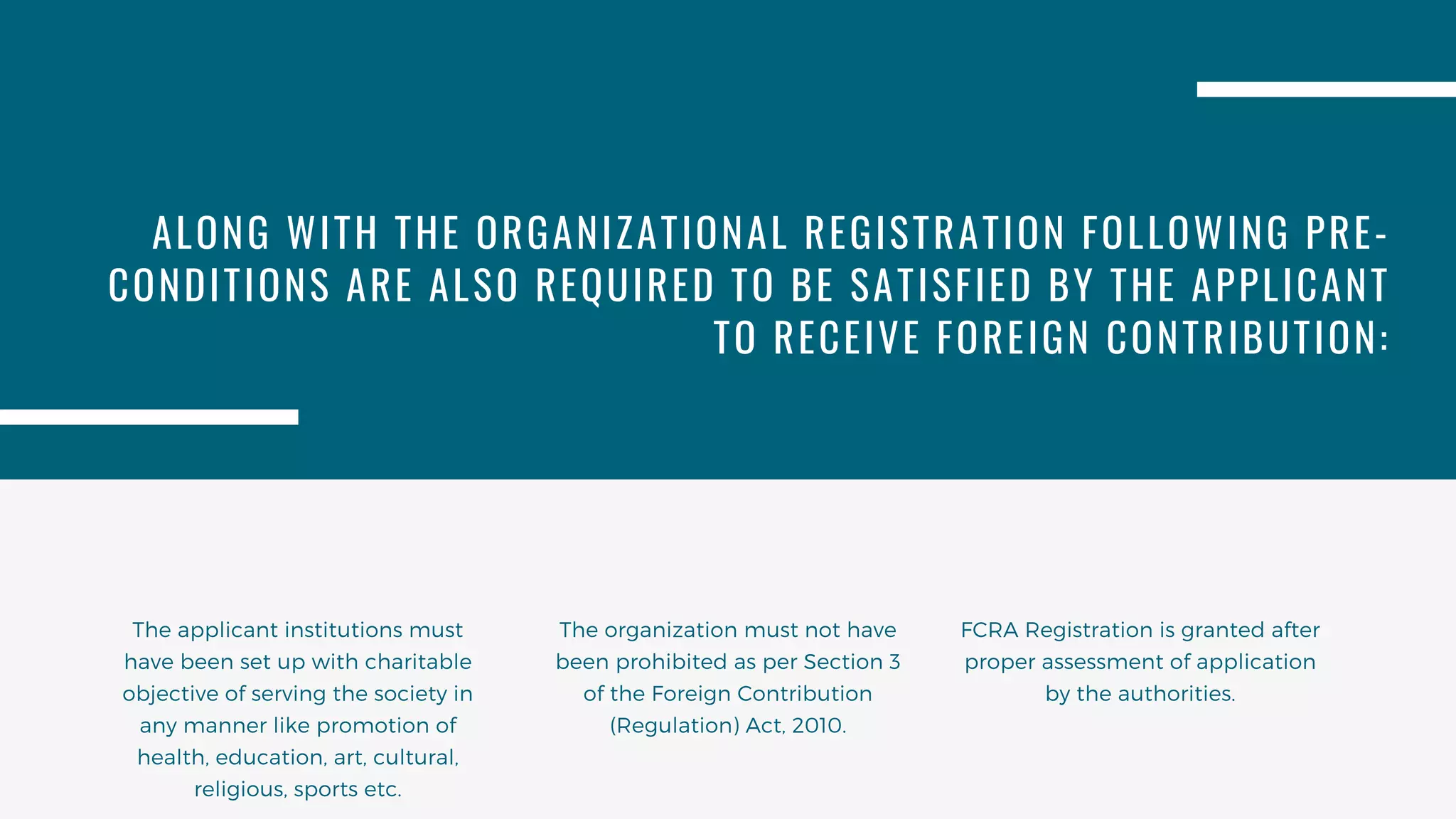 FCRA Registration - Definition, Process & Cancellation | PPT