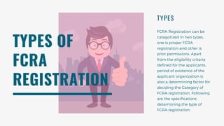 FCRA Registration - Definition, Process & Cancellation | PPT