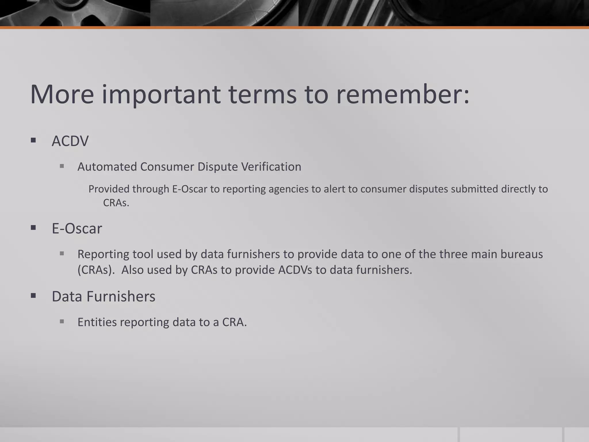 FCRA Supplemental Training Guide | PPTX | Business | Business and Finance