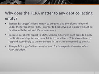 FCRA Supplemental Training Guide | PPTX