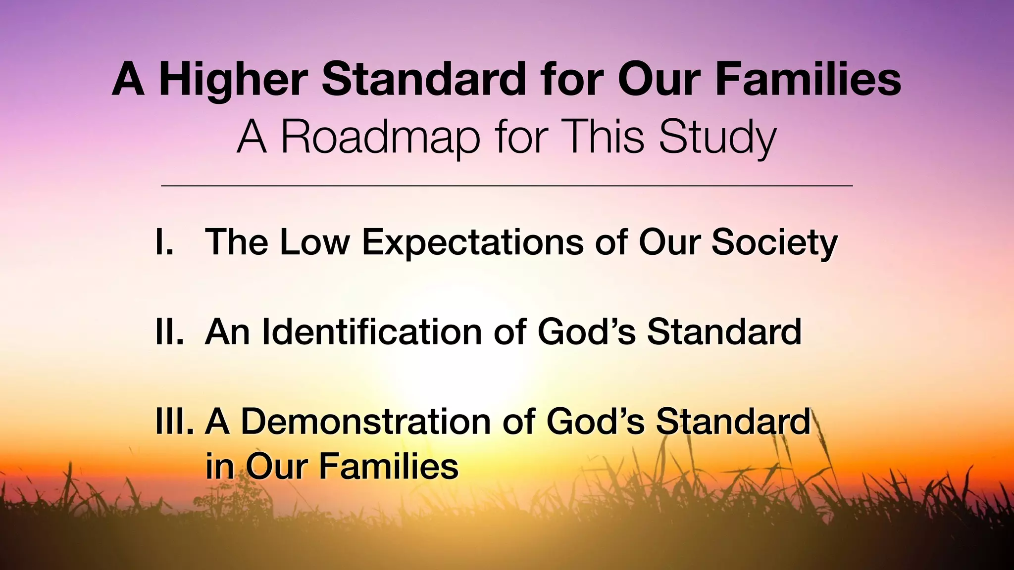 Family CROSSroads: Lesson 11, "A Higher Standard for Our Families" | PDF