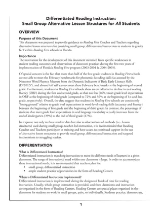 Fcrr small groupalternativelessonstructures | PDF