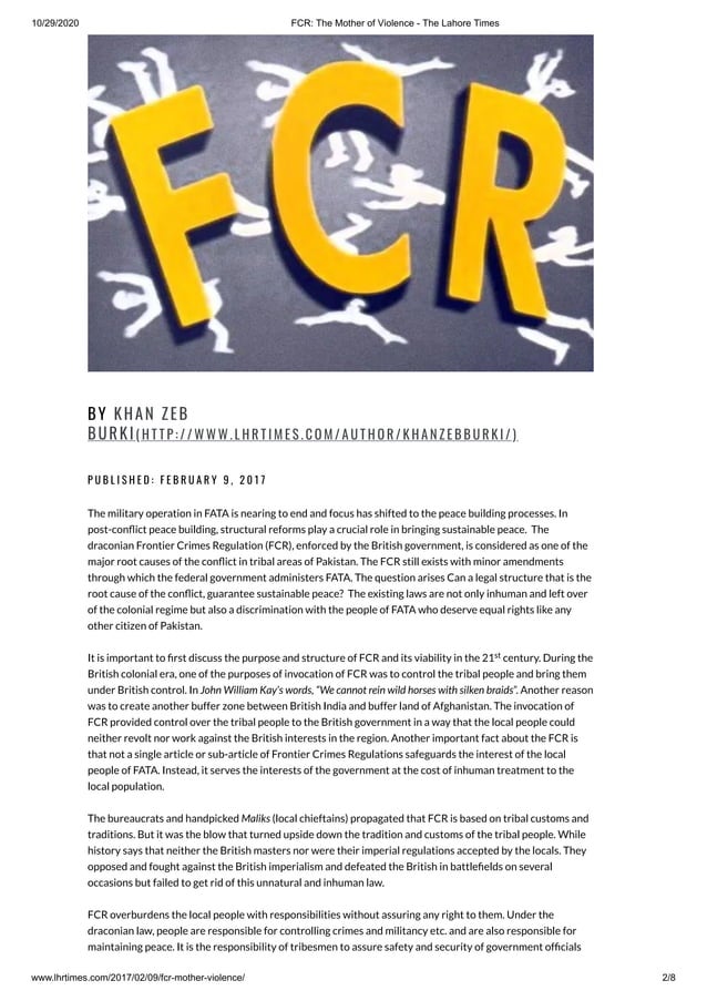 FCR: the mother of violence | PDF