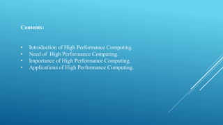 High performance computing in cyber security | PPT