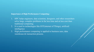 High performance computing in cyber security | PPT