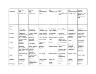 Fcs435 Senior Center Menu | PDF