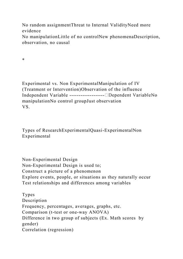 FCS681Types of Research Design Non Experimental.docx