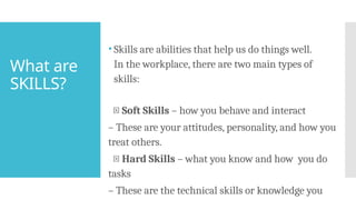 FCS 7 SOFT&HARD SKILLS. FAMILY CONSUMER SCIENCE | PPTX