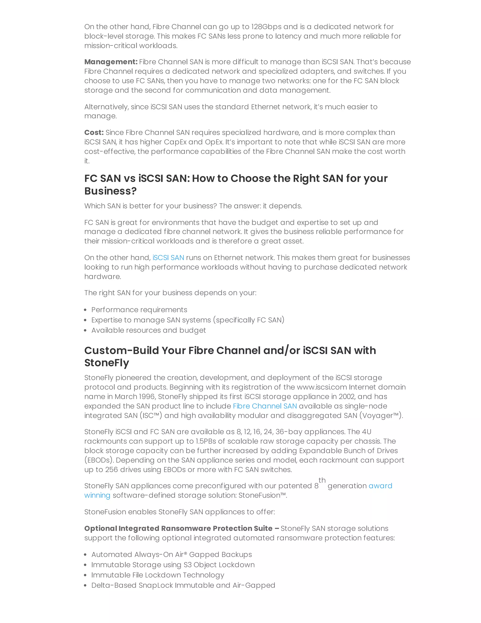 FC SAN vs iSCSI SAN: Which One is Right for Your Business? .pdf