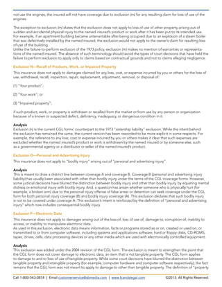 CGL Coverage Form -- Coverage A (from FC&S Legal: The Insurance ...