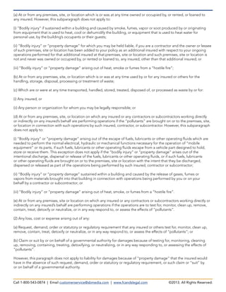 CGL Coverage Form -- Coverage A (from FC&S Legal: The Insurance ...