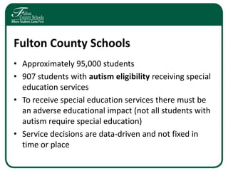 Serving Students with Autism in Schools | PPTX