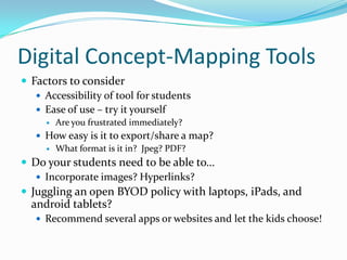 FCSS 2013 Presentation - Integrating Digital Concept-Mapping Apps in ...