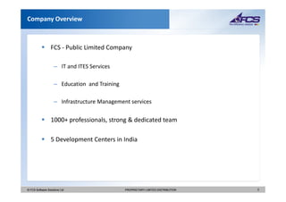 Fcs Software Solutions Corporate Presentation V1 0 (3) | PPT