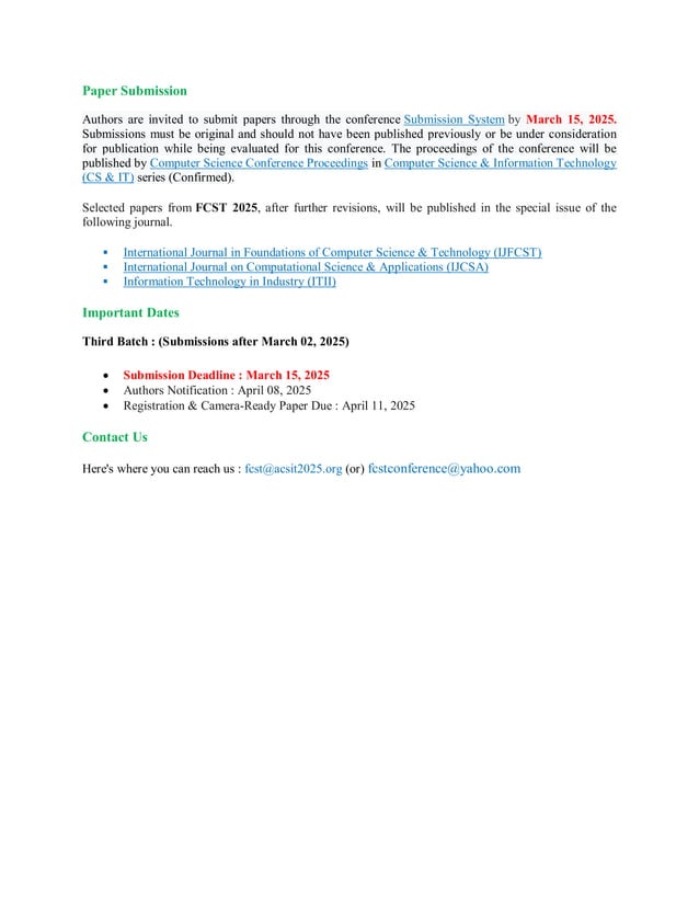 13th International Conference on Foundations of Computer Science ...