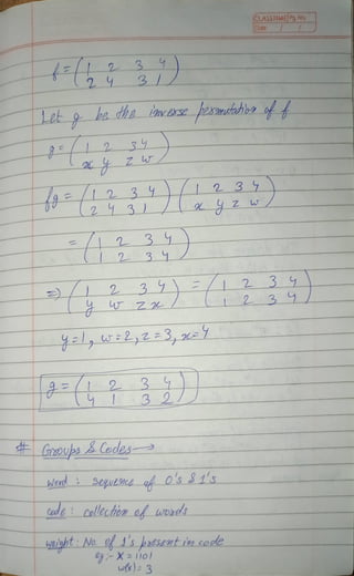 Group Theory || Fundamental of Computer Science | PDF