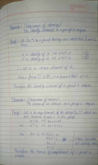Group Theory || Fundamental of Computer Science | PDF