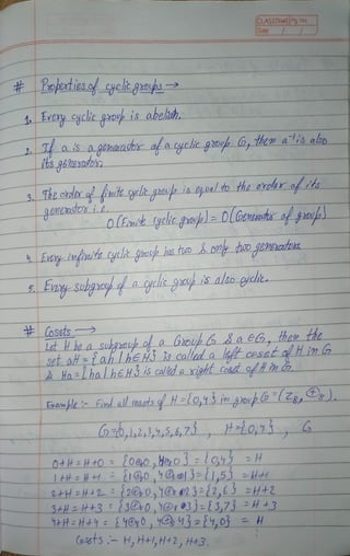 Group Theory || Fundamental of Computer Science | PDF