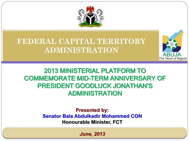 Federal Capital Territory Administration | PPT