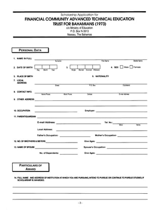 Fc trust application form 20130001 | PDF