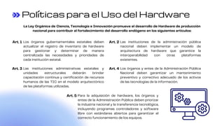 Elaboración de Políticas para la Adquisición y uso del Hardware en la ...