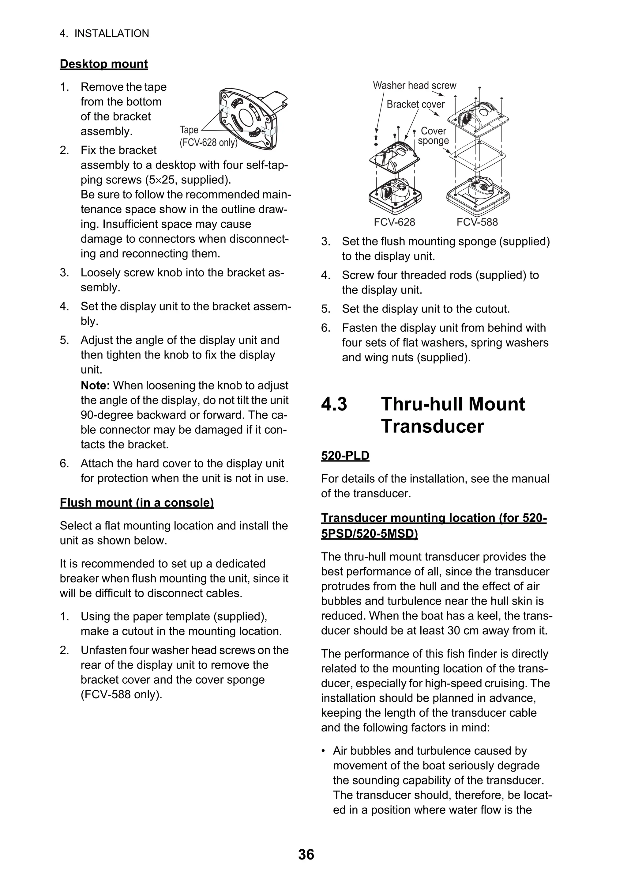 MANUAL SONAR FURUNO FCV628 Y LA 629 ECOSONDA | PDF