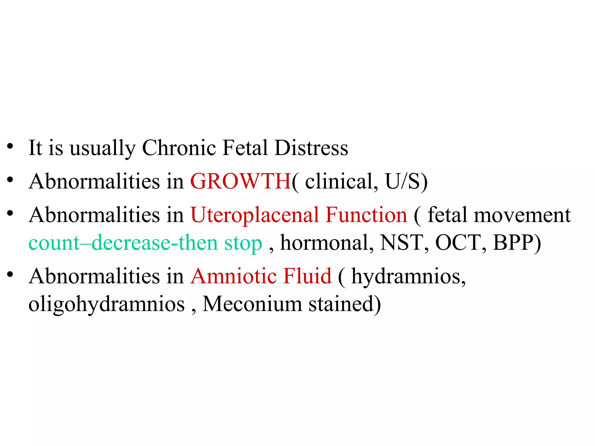 Fetal distress | PPS