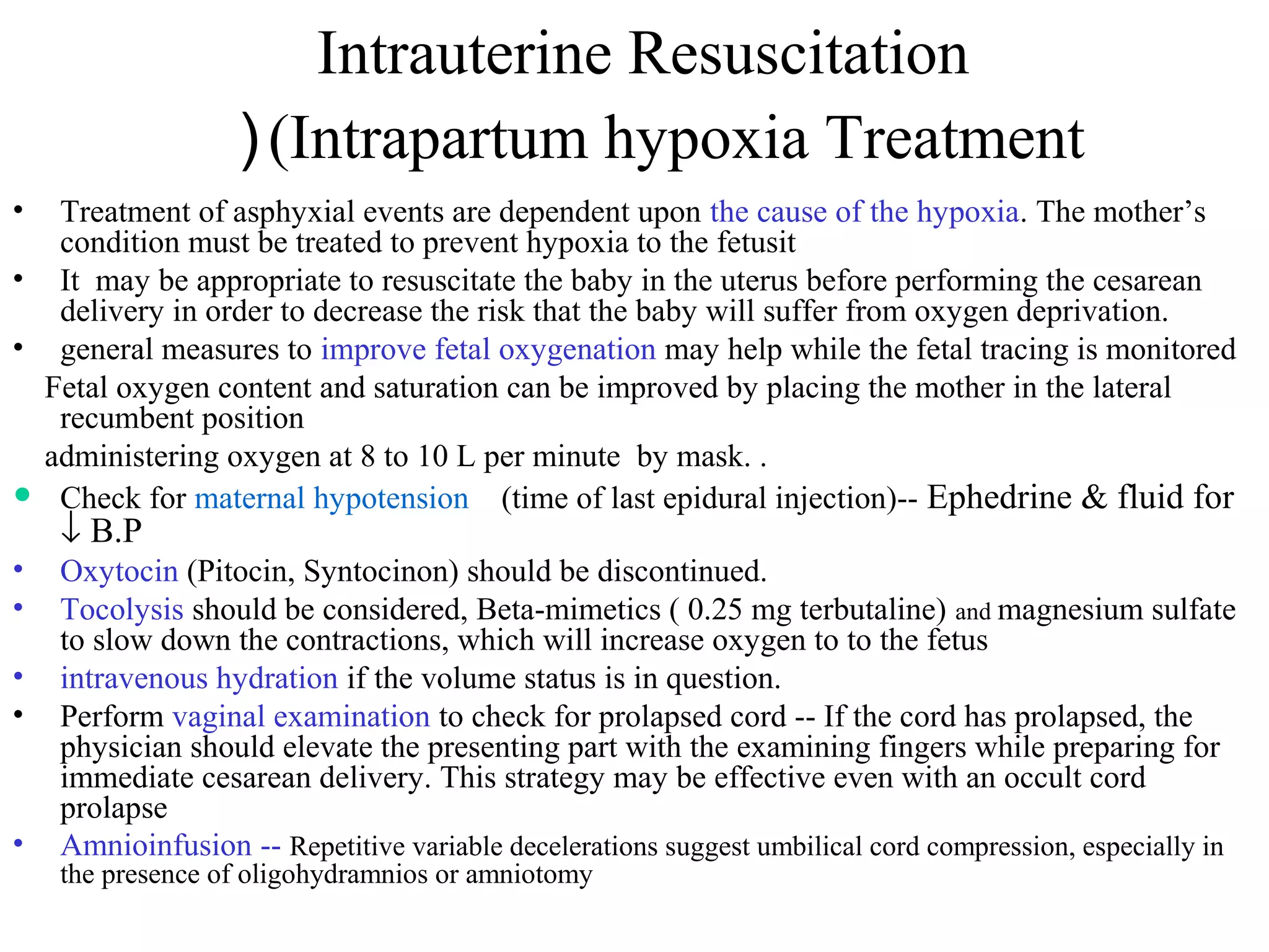 Fetal distress | PPS